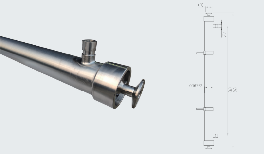 2538 2540 2580 Stainless Steel SS304 SS316 1000Psi SS RO Vessel ...